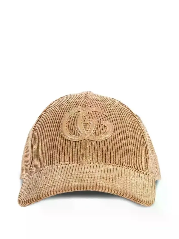 Gucci Corduroy Baseball Cap With Logo - Neutrals