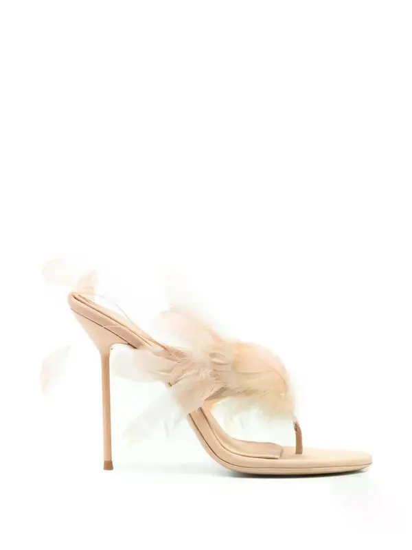 Paris Texas Lidia Feather Sandals