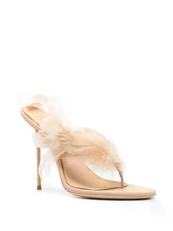Paris Texas Lidia Feather Sandals