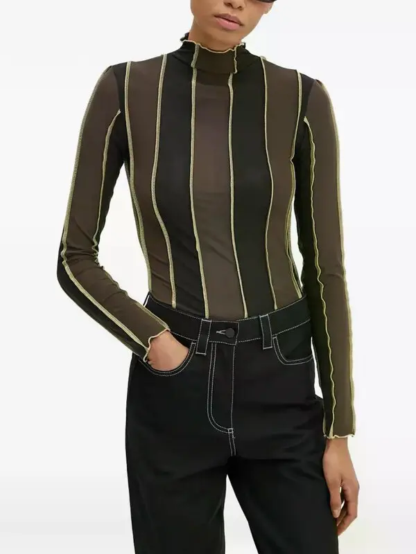 Sunnei Seam-detail Long Sleeve Top