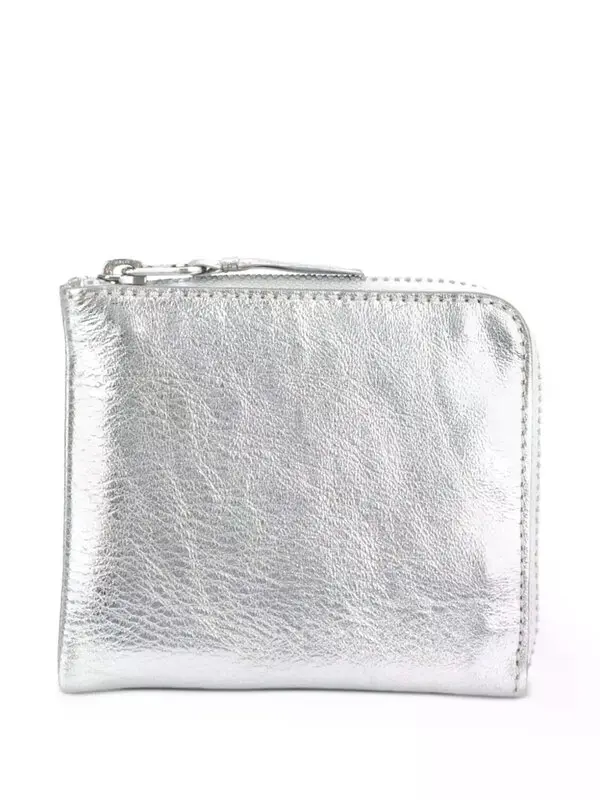 Comme Des Garçons Leather Wallet - Silver