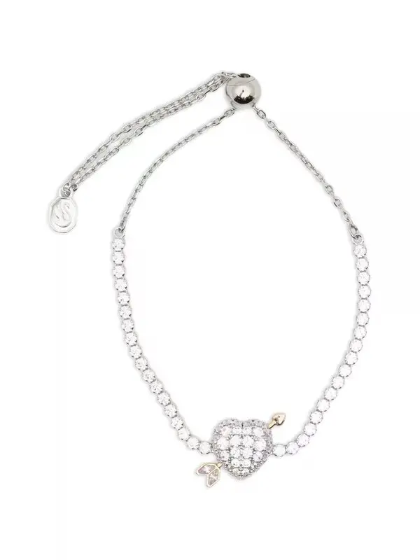 SWAROVSKI Idyllia Heart Charm Bracelet - Silver