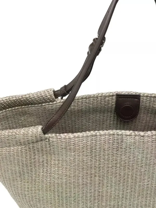 Brunello Cucinelli Woven Tote Bag - Green