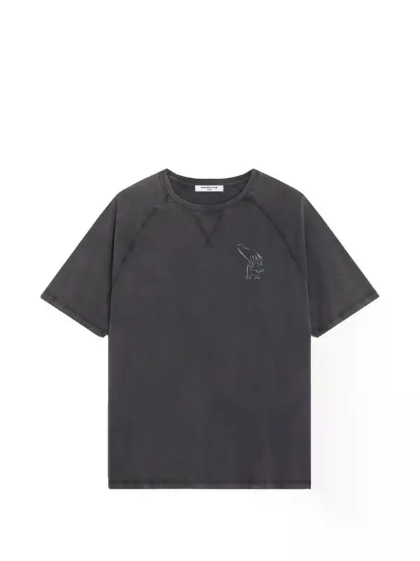 Maison Kitsuné Fountain Stamp-printed Faded T-shirt