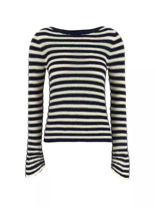 TWINSET Striped Long Sleeve Sweater
