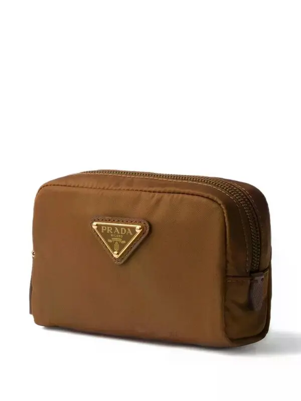 Prada Triangle-logo Micro Makeup Bag