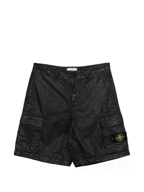 Stone Island Cargo Shorts - Black