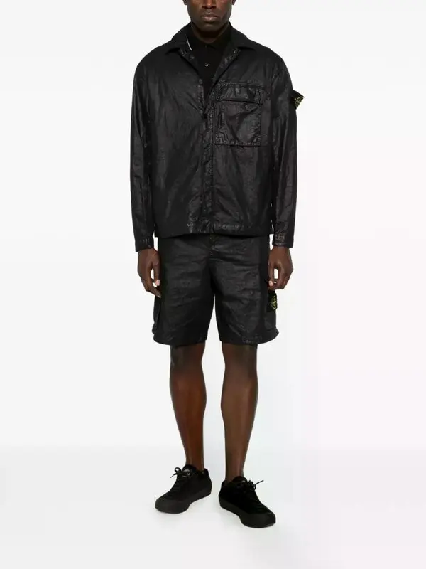 Stone Island Cargo Shorts - Black