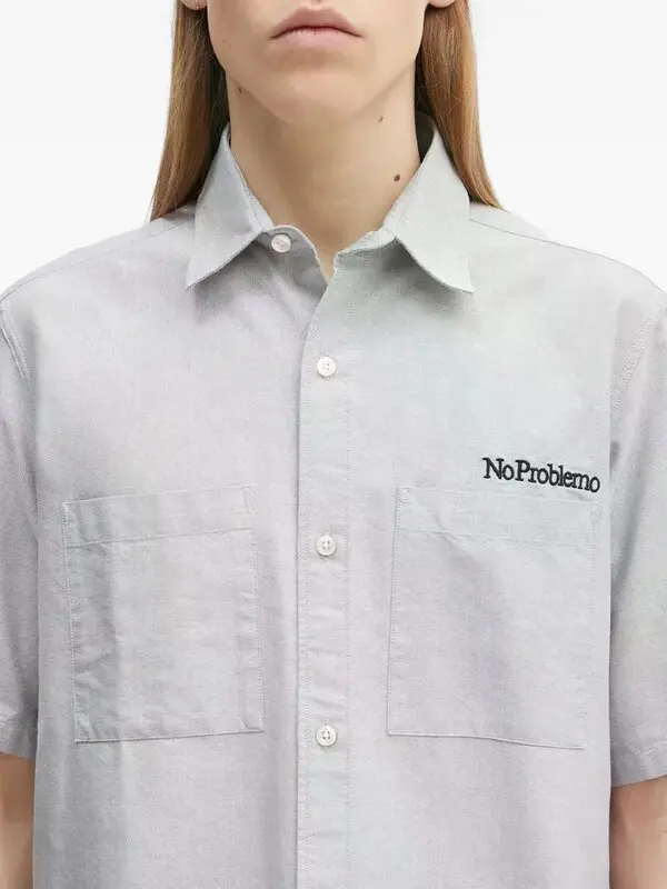 Aries Logo-embroidered Shirt