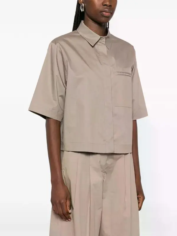 Peserico Pocket Short-sleeve Shirt - Neutrals