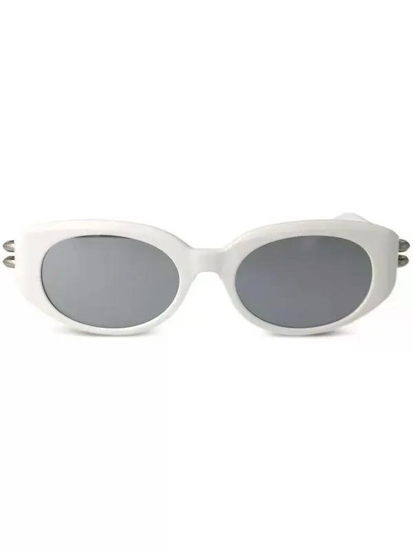 Alexander McQueen Oval Sunglasses - White
