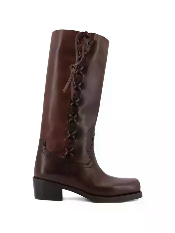Paris Texas Lace-up Boots