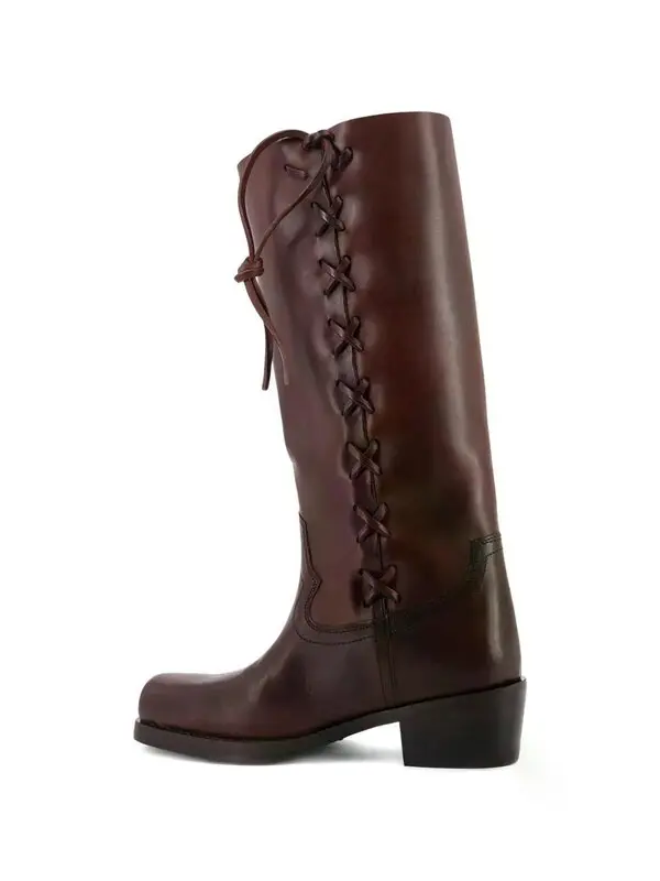 Paris Texas Lace-up Boots