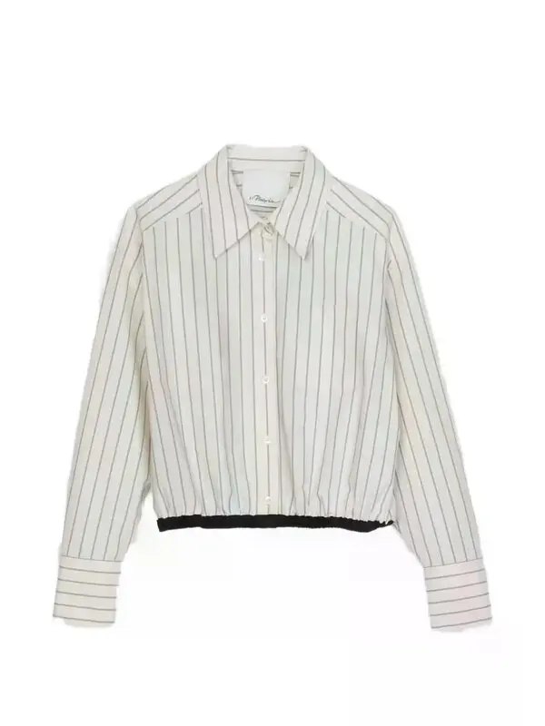 3.1 Phillip Lim Striped Cropped Shirt