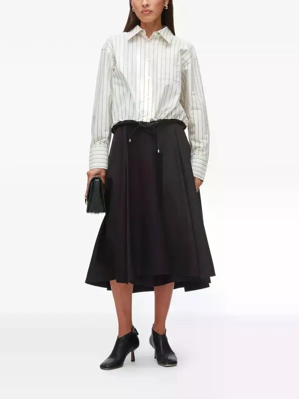 3.1 Phillip Lim Striped Cropped Shirt