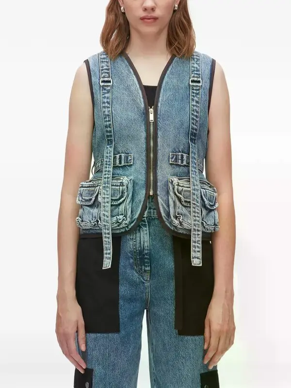 3.1 Phillip Lim Front-pocket Denim Vest