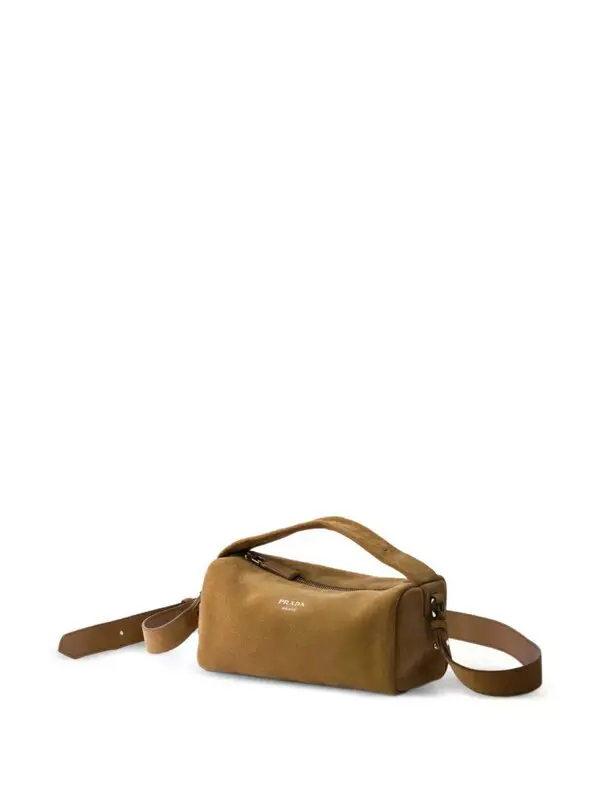 Prada Suede Shoulder Bag - Brown