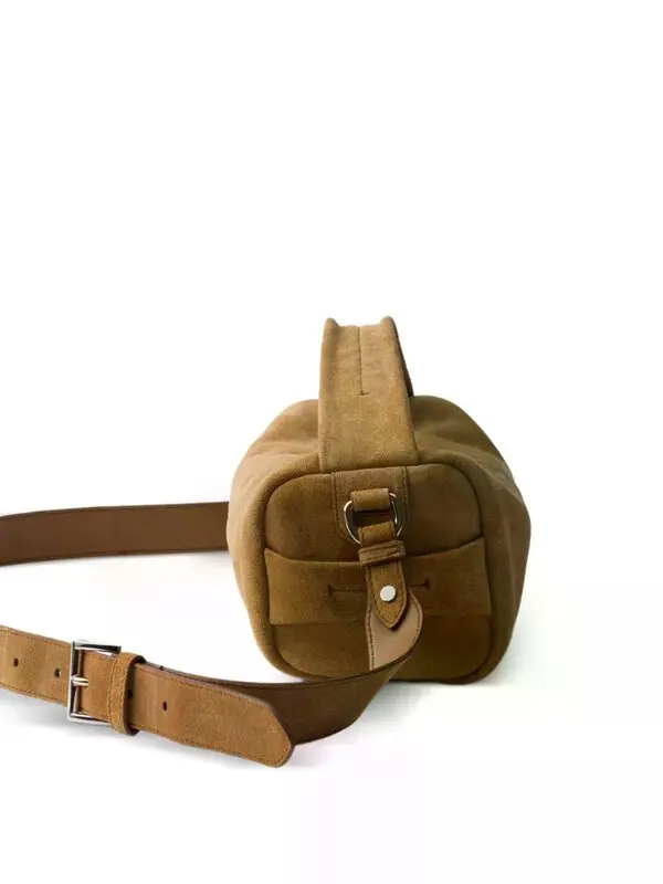 Prada Suede Shoulder Bag - Brown