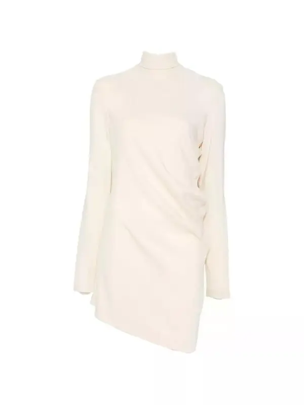 TOTEME High-neck Twist Blouse - Neutrals