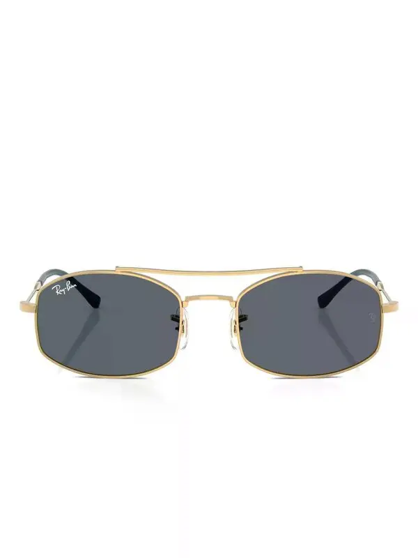 Ray-ban Oval-frame Sunglasses - Gold