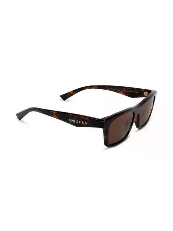 Alexander McQueen Square-frame Sunglasses - Brown