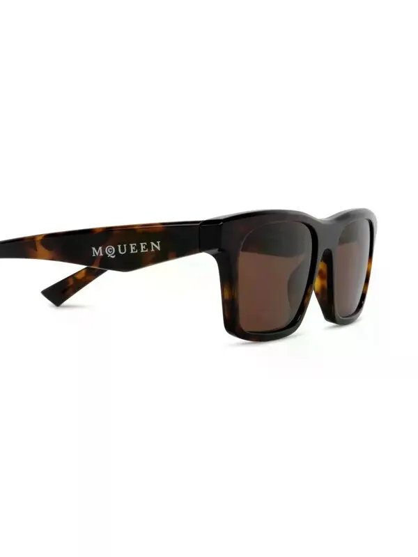 Alexander McQueen Square-frame Sunglasses - Brown