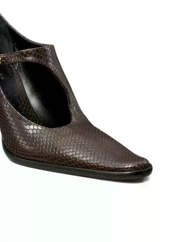 Tory Burch Twisted Heel Monk Strap Pumps