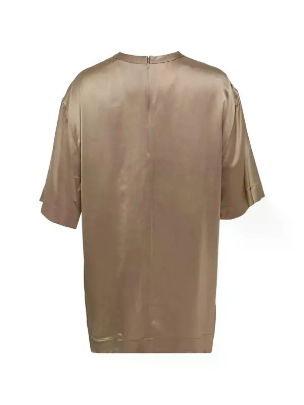 TOTEME Satin T-shirt - Neutrals