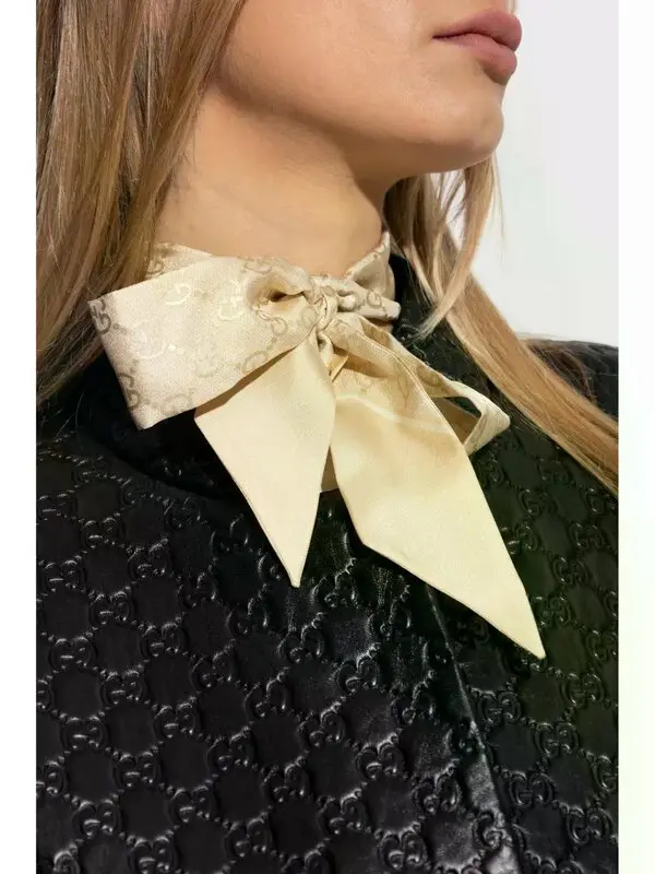 Gucci Gg Silk Neck Bow