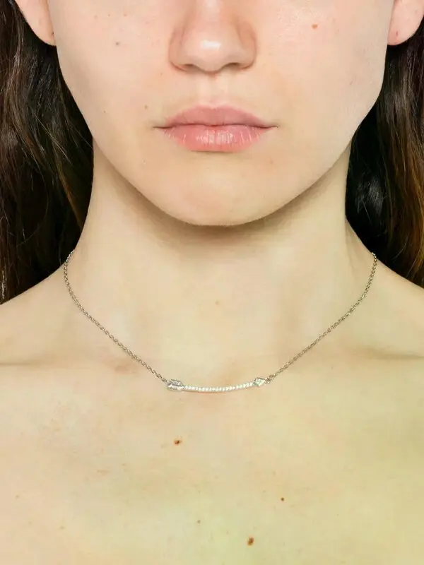 SWAROVSKI Rhodium-plated Arrow Pendant Necklace
