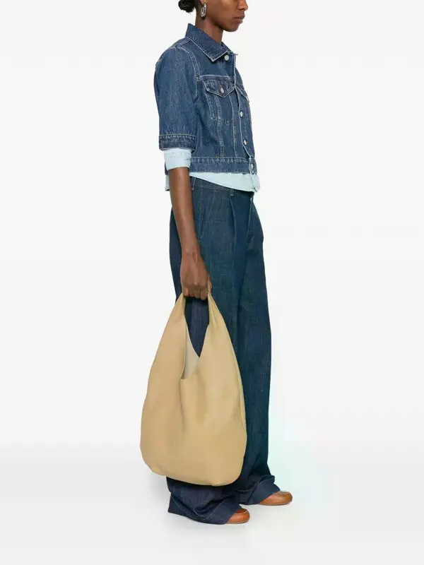 A.p.c. Grained Leather Tote Bag - Neutrals