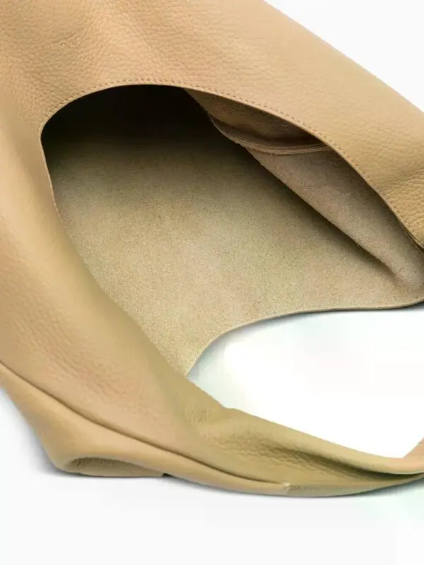 A.p.c. Grained Leather Tote Bag - Neutrals