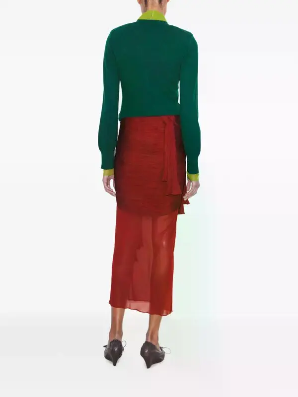 Tory Burch Button Emblem Cardigan - Green