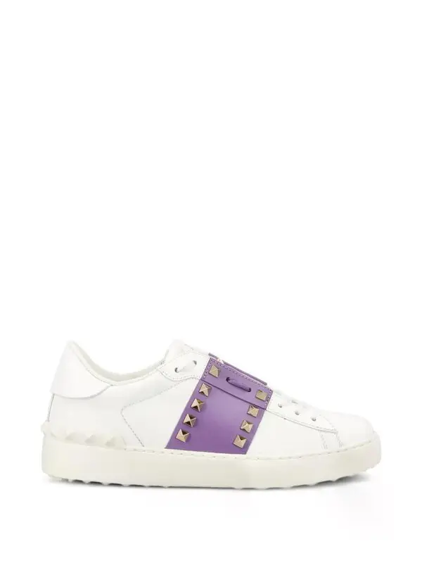 Valentino Garavani Rockstud Embellished Low-top Sneakers - White