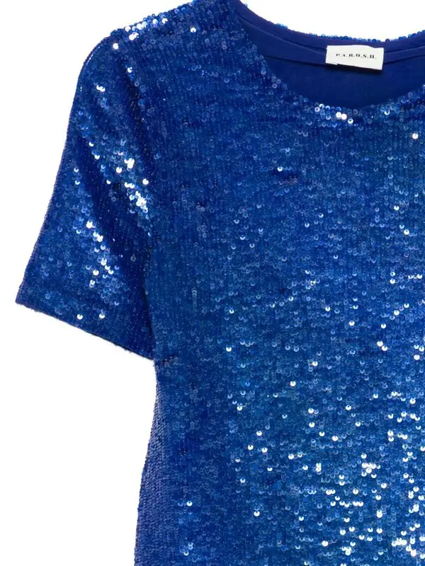 P.a.r.o.s.h Sequin Embellished Blouse - Blue