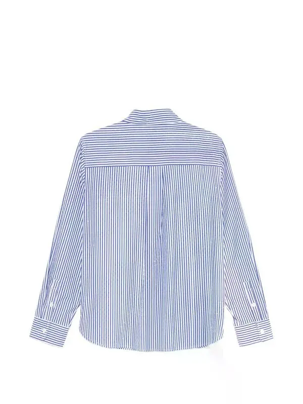 P.a.r.o.s.h Striped Embellished Shirt - Blue