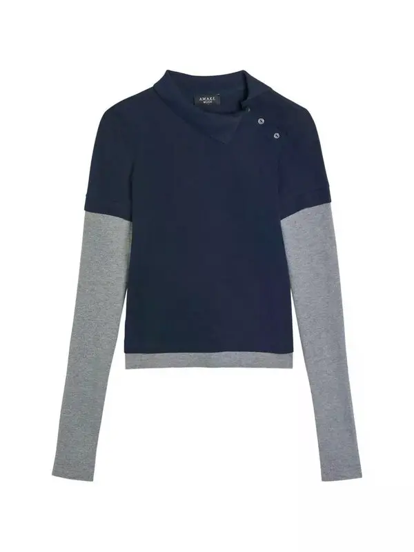 A.W.A.K.E. Mode Asymmetric Polo Shirt