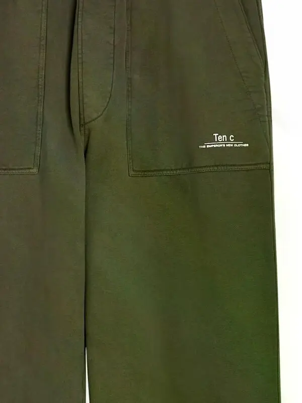 TEN C Logo-print Trousers