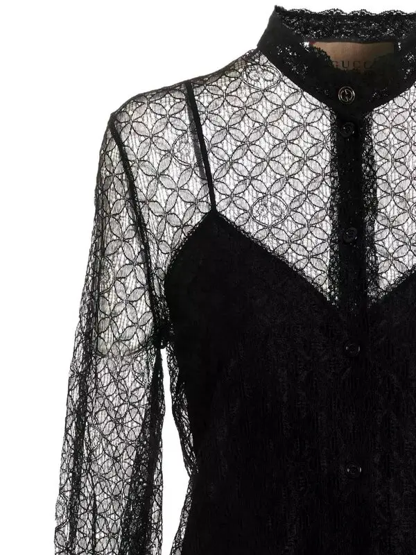 Gucci Geometric Lace Shirt