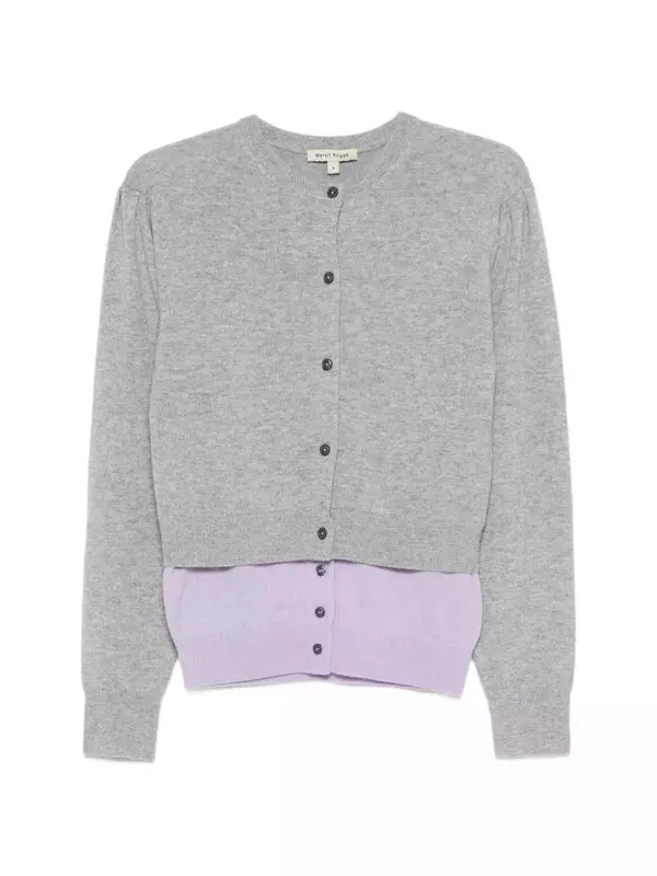 MERYLL ROGGE Buttoned Layered Cardigan