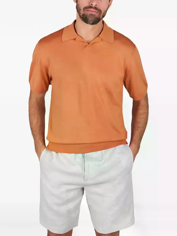 Paul & Shark Open-collar T-shirt - Orange