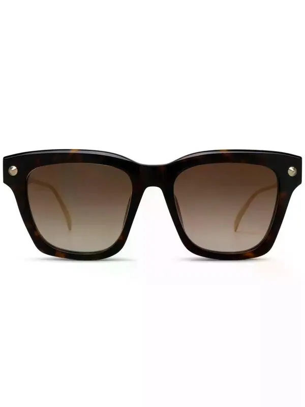 Alexander McQueen Square-frame Sunglasses - Brown