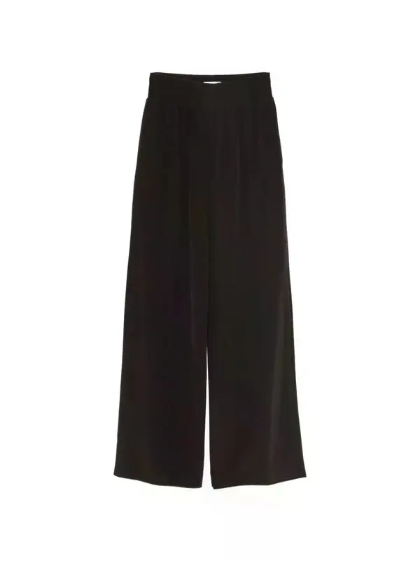 JOSEPH Nour Twill Satin Trousers - Brown