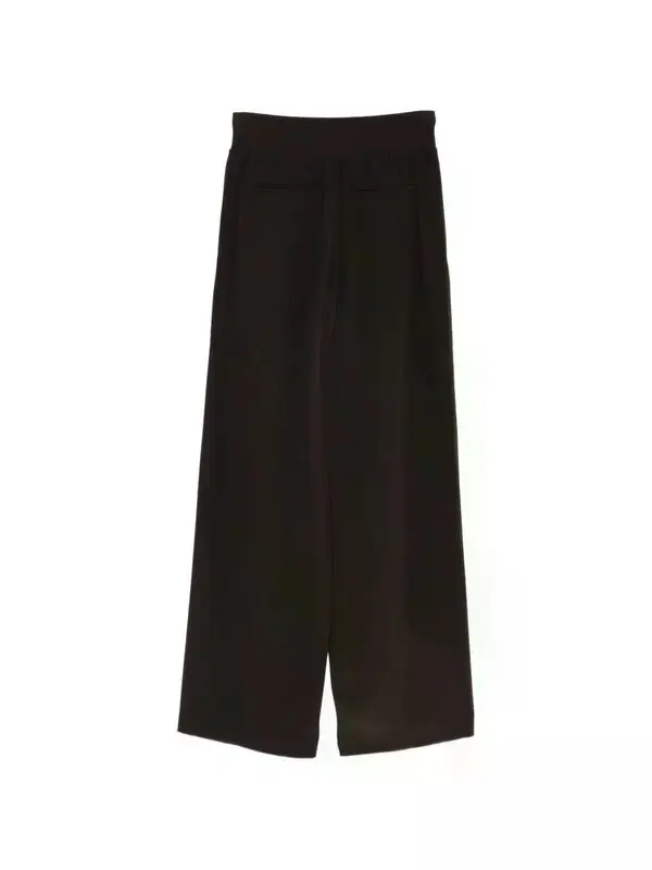 JOSEPH Nour Twill Satin Trousers - Brown