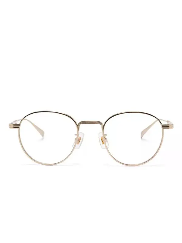 Dunhill Round-frame Glasses - Gold