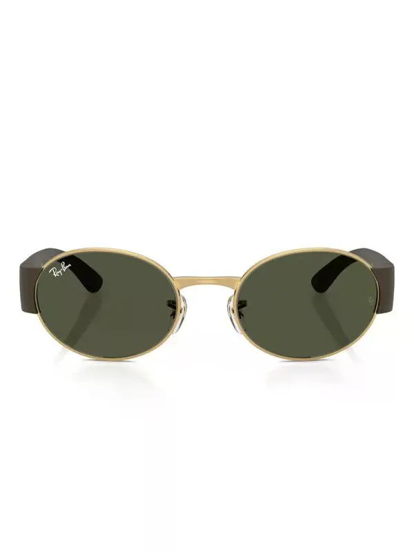 Ray-ban Oval Frame Sunglasses - Gold