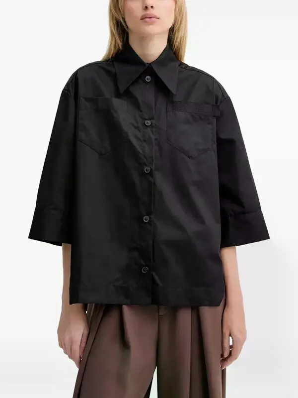 MMC STUDIO Wide-sleeved Shirt - Black