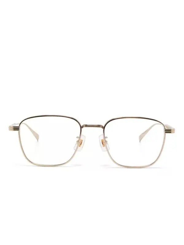Dunhill Square-frame Eyeglasses - Gold