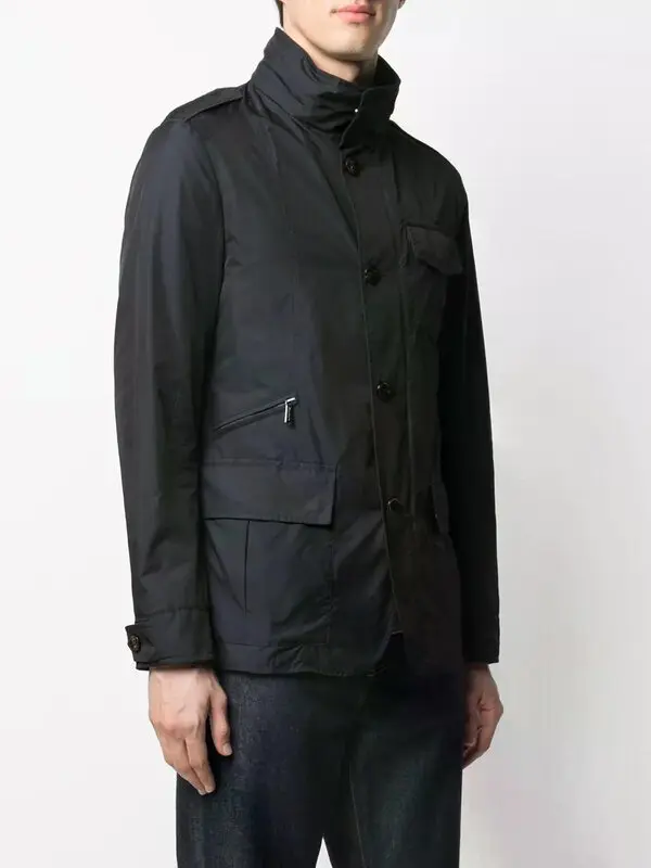 MOORER Shell Windbreaker - Blue