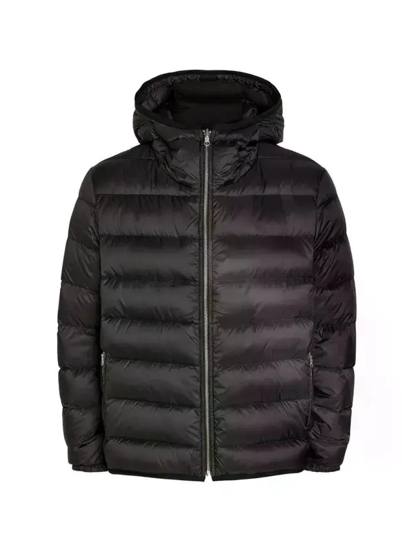 TEN C Hooded Puffer Jacket - Black
